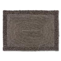 China Factory wholesale&custom handmade glass beads square beaded placemats, beaded table runner, sequin beads coaster table place mat for sale