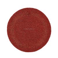 China Factory wholesale&custom Beaded Placemat Party Table Ware Xmas Wedding Decor Dinner Round Mat Plate, Rectangular Beaded Placemat for sale