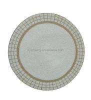 China Factory wholesale&custom Beaded Placemat Party Table Ware Xmas Wedding Decor Dinner Round Mat Plate, Rectangular Beaded Placemat for sale