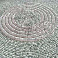 China Factory wholesale&custom Beaded Placemats For Dining Table, Wooden Bead Woven Placemat, Hand beads embroidery table runner  001 for sale