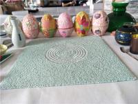 China Factory wholesale&custom Beaded Placemats For Dining Table, Wooden Bead Woven Placemat, Hand beads embroidery table runner  001 for sale