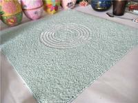 China Factory wholesale&custom Beaded Placemats For Dining Table, Wooden Bead Woven Placemat, Hand beads embroidery table runner  001 for sale