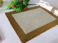 China Factory wholesale&custom Beaded Placemats For Dining Table, Wooden Bead Woven Placemat, Hand beads embroidery table runner 002 for sale