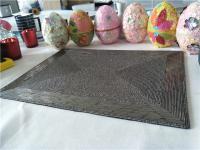 China Factory wholesale&custom Beaded Placemats For Dining Table, Wooden Bead Woven Placemat, Hand beads embroidery table runner 04 for sale
