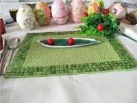 China Factory wholesale&custom Beaded Placemats For Dining Table, Wooden Bead Woven Placemat, Hand beads embroidery table runner 06 for sale