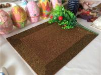China Factory wholesale&custom Beaded Placemats For Dining Table, Wooden Bead Woven Placemat, Hand beads embroidery table runner 09 for sale