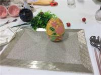 China Factory wholesale&custom Beaded Placemats For Dining Table, Wooden Bead Woven Placemat, Hand beads embroidery table runner 10 for sale