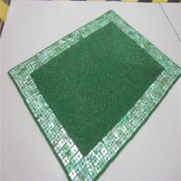 China Factory Direct Selling Processing and Custom Beaded Mat Hand-Made Cup Matdishes Disc Pad Dinner Flag Table Mat Tea Table Mat 112 for sale