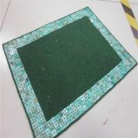 China Factory Direct Selling Processing and Custom Beaded Mat Hand-Made Cup Matdishes Disc Pad Dinner Flag Table Mat Tea Table Mat 112 for sale