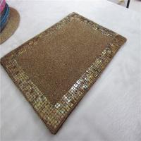 China Factory Direct Selling Processing and Custom Beaded Mat Hand-Made Cup Matdishes Disc Pad Dinner Flag Table Mat Tea Table Mat 118 for sale
