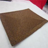 China Factory Direct Selling Processing and Custom Beaded Mat Hand-Made Cup Matdishes Disc Pad Dinner Flag Table Mat Tea Table Mat 121 for sale