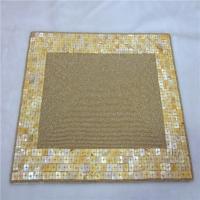 China Factory Direct Selling Processing and Custom Beaded Mat Hand-Made Cup Matdishes Disc Pad Dinner Flag Table Mat Tea Table Mat 122 for sale