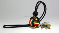 China Factory custom Paracord Monkey Fist Keychain with 3/4