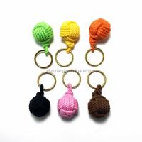 China Factory custom Paracord Monkey Fist Keychain with 3/4