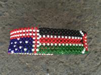 China Factory custom Beaded flag bracelet, American flag bracelets for sale