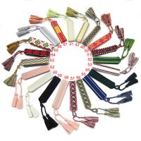 China Factory custom Multicolor Woven Adjustable Tassel Bracelet, Personalized Name Friendship Bracelet Woven Name Bracelets for sale