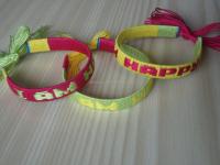 China Factory Custom Woven Friendship Bracelets, personalised woven name bracelet, Woven Thread Bracelets for sale