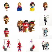 China Factory custom Voodoo String Doll Keychain, Voodoo doll keyring, voodoo rag novelty dolls for sale