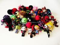 China Factory custom Voodoo String Doll Keychain, Voodoo doll keyring, voodoo rag novelty dolls for sale