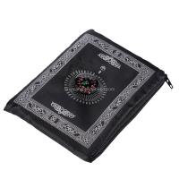 China Factory Wholesale Pocket Prayer Mat with Compass, Muslim Prayer Rug, Turkish Pocket Praying Rug Thick 60x100cm for sale