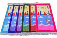 China Factory Wholesale Prayer Rug For Children (Small), Kids Prayer Mats-Cartoon Style, Jacquard Kids Prayer Rug Mat for Children for sale