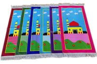 China Factory Wholesale Prayer Rug For Children (Small), Kids Prayer Mats-Cartoon Style, Jacquard Kids Prayer Rug Mat for Children for sale