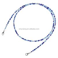 China Factory Wholesale Beaded glasses chain eyeglass face cover lanyard sunglasses, MultiColor Beads Lanyard Eyeglass Badge ID Holder for sale