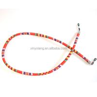 China Factory Wholesale 5mm Eyeglass Sunglasses Cord Strap Ethnic Cotton Eyewear Lanyard Glasses Neck Strap String Rope Band Eyewear for sale
