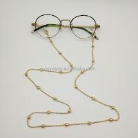 China Factory Wholesale Metal Eyeglasses Chain Neck Cord Lanyard Reading Glasses Strap for Women, Metal Anti-slip Chains head Lanyards for sale