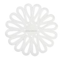 China Factory wholesale&custom Passementerie Placemats, Handmade woven placemat, Chinese knot rope weaving flower table mat for sale
