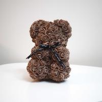 China Factory custom Rose Bear Teddy Bear with Eternal Flowers for Romantic Valentine's Day Gift Wedding Party Decoration for sale