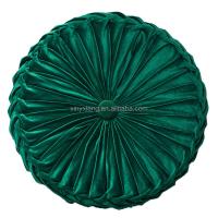 China Factory custom Globe Pumpkin Smocking Cushion, Smocked pillow, Handmade Round Cushion / Pumpkin Decorative Pillow for sale