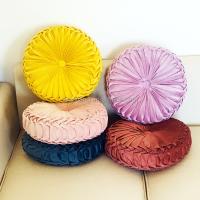 China Factory custom Globe Pumpkin Smocking Cushion, Smocked pillow, Handmade Round Cushion / Pumpkin Decorative Pillow for sale