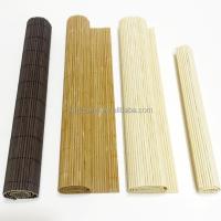 China Factory wholesale&custom Kitchen Household Non-slip Waterproof Woven Round Dining Table Mat Natural Bamboo Coasters for sale