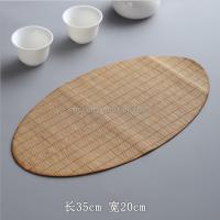 China Factory wholesale&custom Kitchen Household Non-slip Waterproof Woven Rectang Dining Table Mat Natural Bamboo Placemats for sale