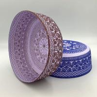 China Factory Wholesale Muslim Kufi Hat Islam Prayer Headware Men Skull Cap Ramadan Eid Gift, Macrame Kufi Hats - Mesh Muslim Hats for sale