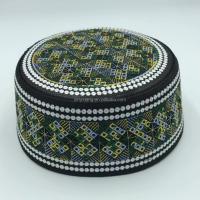 China Factory Wholesale Muslim Egyptian Prayer Hat Embroidery Cap Koofi Skull Kufi Islamic Kofi, Mens Embroidered Kufi Hats for sale