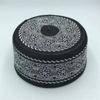 China Factory Wholesale Eid Namaz Kufi Men's Koofi Hand Embroidered Prayer Cap Pakistani Topi, Muslim Prayer Kufi Hat Prayer Headwear for sale