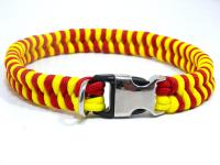 China Factory custom Personalised Weave Paracord Dog Collar, Rope Dog Collars, Braided Dog Slip Collar Nylon Cord for sale
