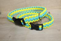 China Factory custom Personalised Weave Paracord Dog Collar, Rope Dog Collars, Braided Dog Slip Collar Nylon Cord for sale