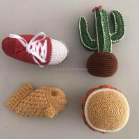 China Factory Wholesale Crocheted Beer Cup Shaped Dog Toy, Crocheted Animal Soft Plush Stuffed Toy, Knit Organic Cotton Pet Toys for sale