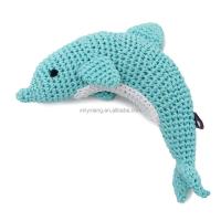 China Factory Wholesale Crocheted Beer Cup Shaped Dog Toy, Crocheted Animal Soft Plush Stuffed Toy, Knit Organic Cotton Pet Toys for sale