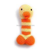 China Factory Wholesale Crocheted toy for cats small pets, Crochet Stuffed Animal With Bell Knit Pet Toy, Organic Pet Accessory for sale