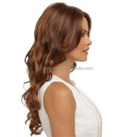 China Factory Wholesale Long Wave Human Hair Wigs for Women 20 inch Wavy Wigs with Bangs,13x6 human hair wigs for sale