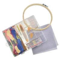 China Factory Wholesale DIY Stamped Embroidery Kit with Hoop, Cloth, Threads Handmade Needle Crafts, DIY embroidery kits for sale