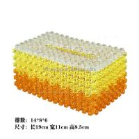 China Factory Custom DIY Beads Set for Making Paper Tissue Cover Dispenser, DIY Beads Tissue Box Cover Dispenser Crafts Material Kit for sale