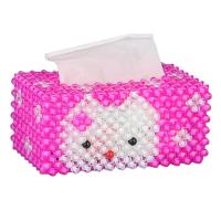 China Factory Custom DIY Beads Set for Making Paper Tissue Cover Dispenser, DIY Beads Tissue Box Cover Dispenser Crafts Material Kits for sale