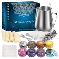 China Factory Wholesale DIY Gift Kits Soy Candle Making Kit, DIY Candles Craft Tools,Includ Candles Box for sale