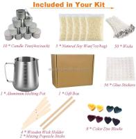China Factory Wholesale DIY Gift Kits Soy Candle Making Kit, DIY Candles Craft Tools,Includ Candles Box for sale