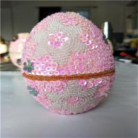 China Factory Wholesale DIY Easter craft ideas using styrofoam eggs, Sequin Egg Ornament Craft Kit, DIY Christmas Ornaments002 for sale
